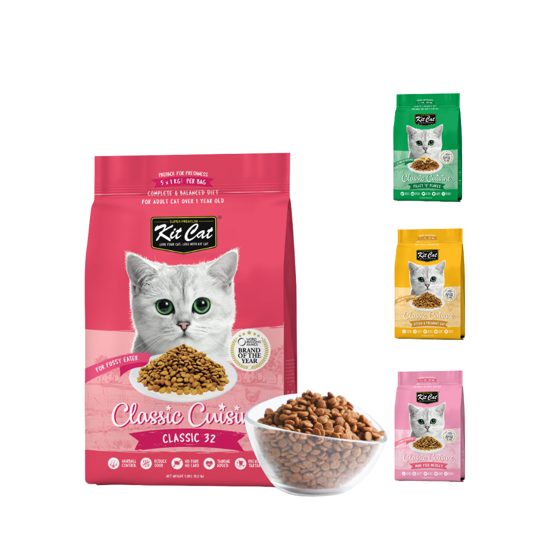 Kit Cat Premium Dry Cat Food (5kg) - 6 flavours – B2K Pet